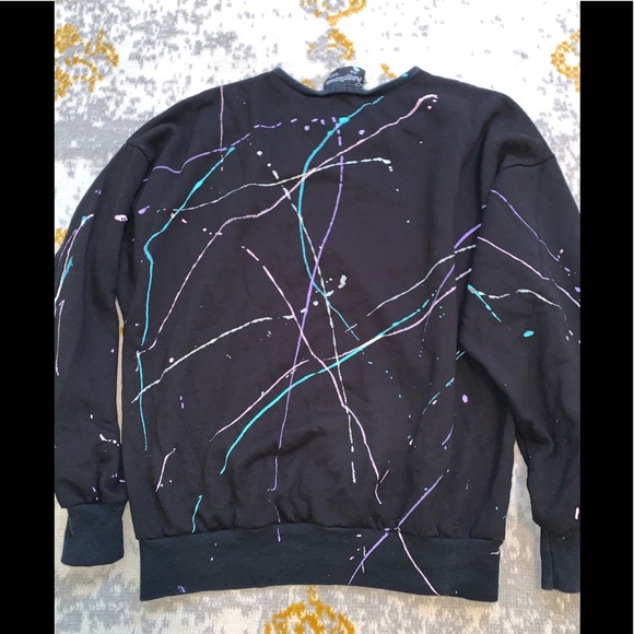 Vintage | Tops | 8s Vintage Pastel Paint Splatter Sweatshirt | Poshmark
